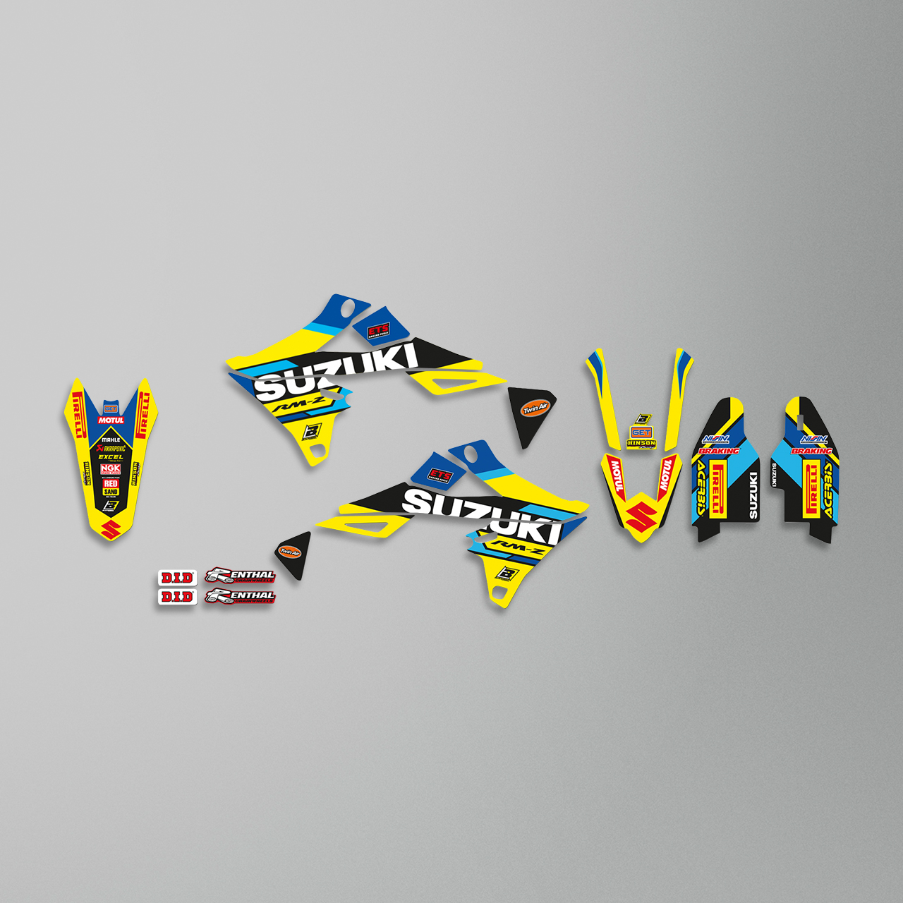 Blackbird Replica World Restyle Complete Decal Kit with Seat Cover Blue ...