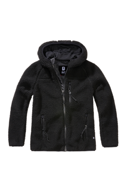 Jacke Brandit Teddyfleece Hood Schwarz Damen Jetzt 10 Ersparnis 