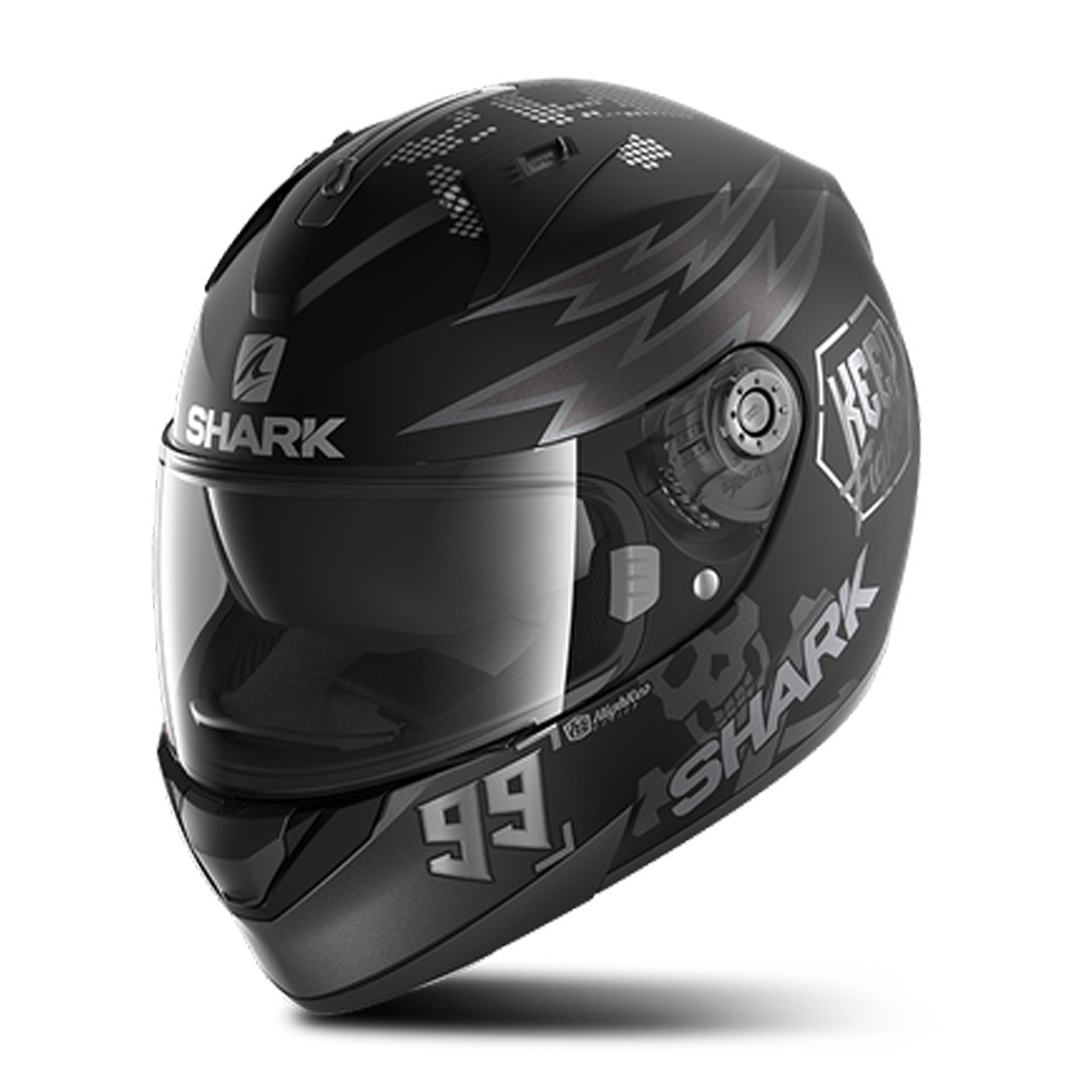 Shark Ridill 1.2 Catalan Bad Boy Mat Full Face Helmet | 24mx