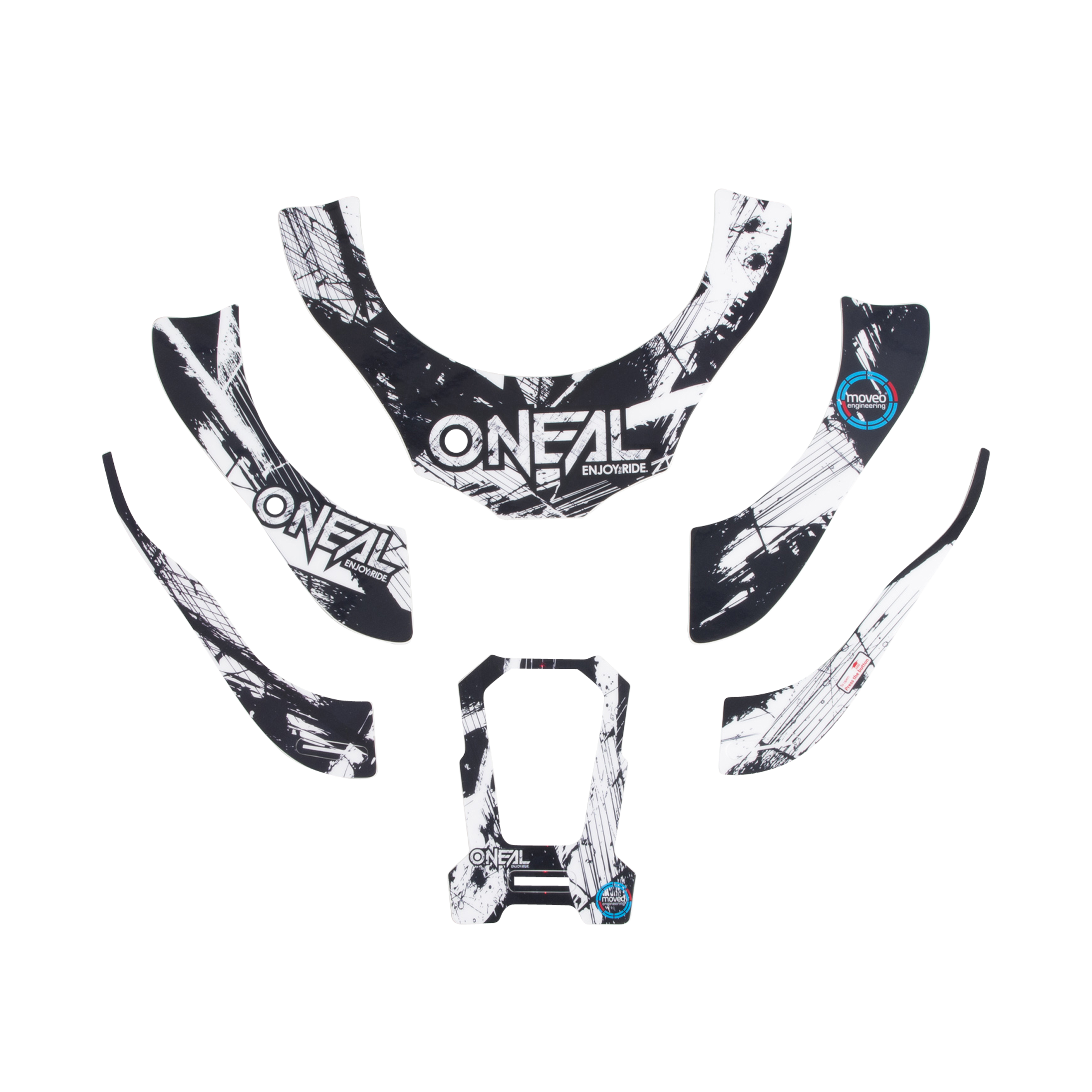 O'Neal Tron Shocker Stickers Black-White - Get 10% off today - 24mx.ie