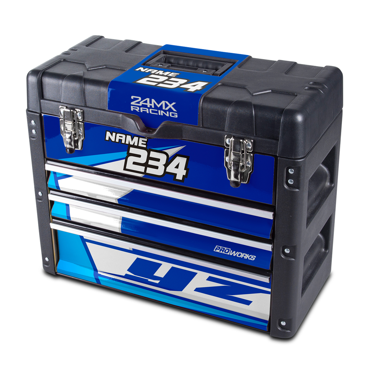 Kit de Adhesivos 24MX para Caja de Herramientas X3 Azul | 24MX