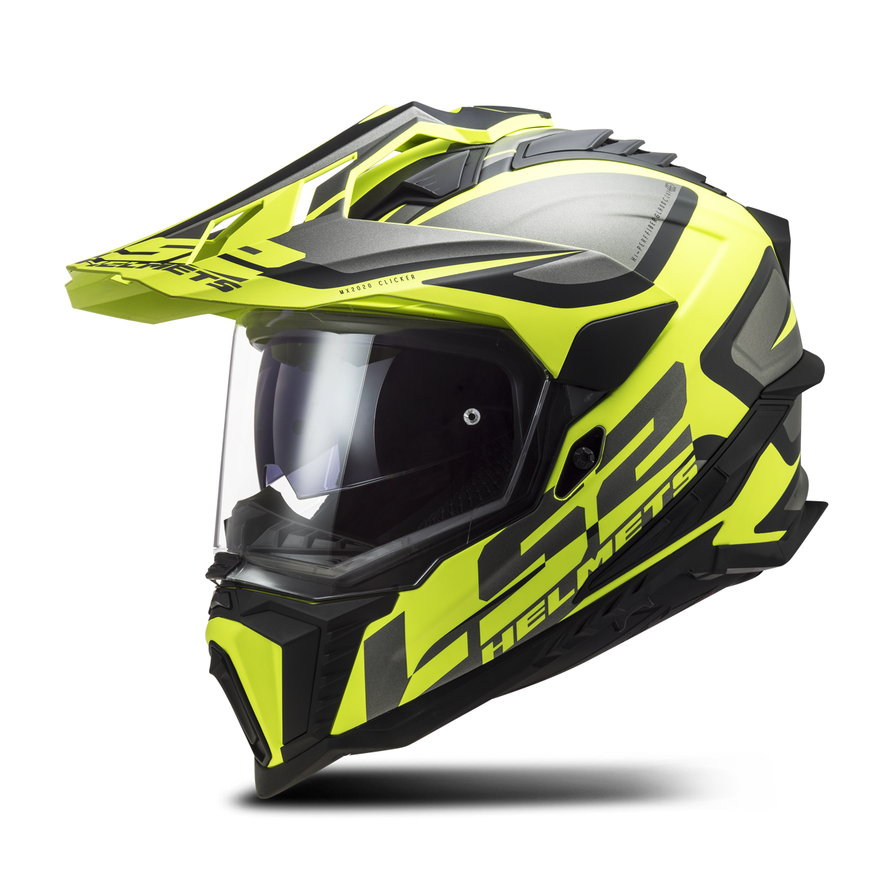 Crosshelm LS2 MX701 EXPLORER Alter Mat Zwart-HiVis Geel - Nu 10% ...
