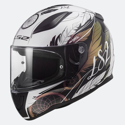 Integralhelm LS2 FF353 Rapid II Boho WeiB Schwarz Rosa Jetzt 9 Ersparnis XLMOTO